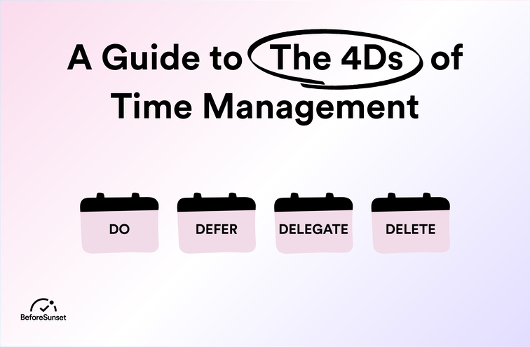 The 4Ds of Time Management
